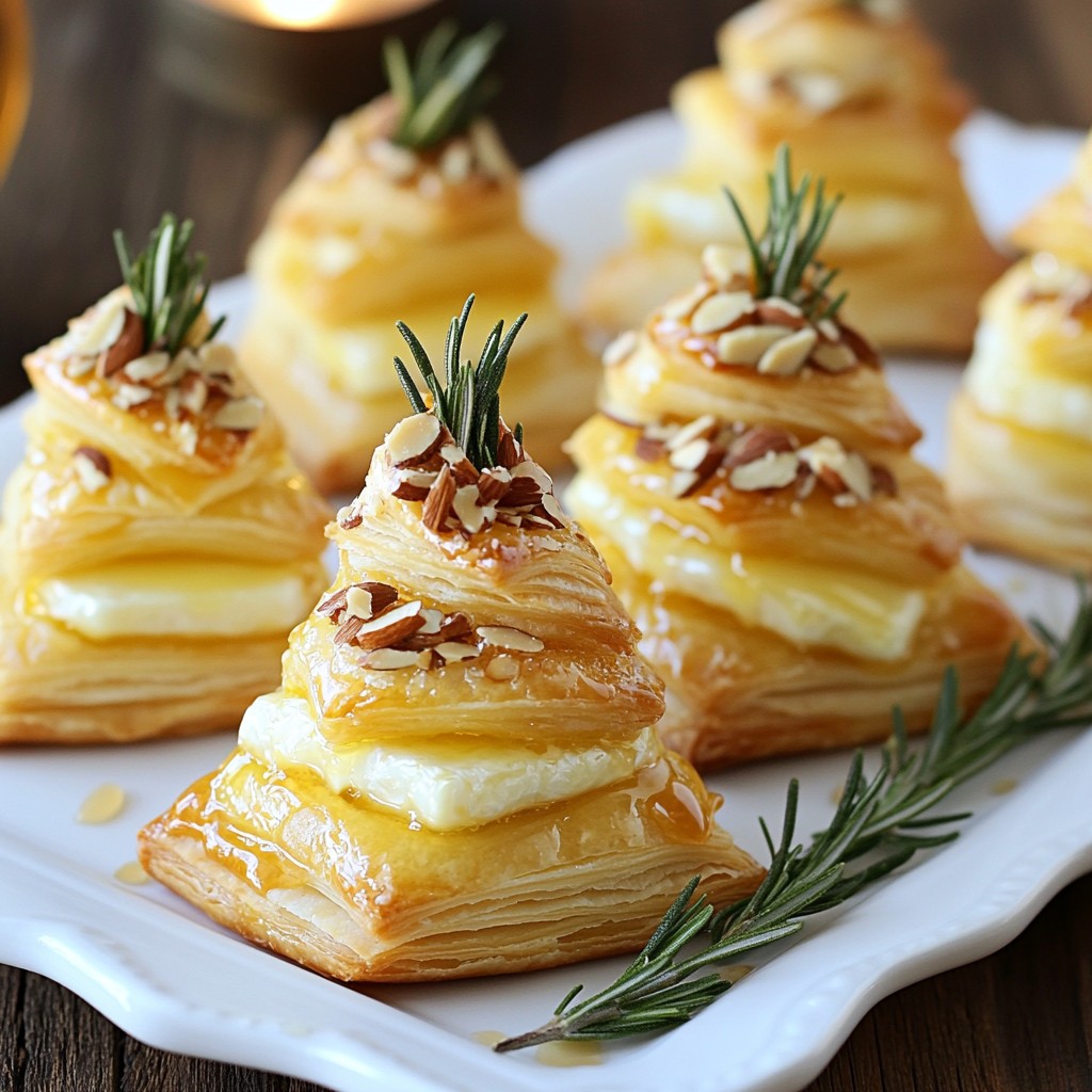 Mini Brie Puff Pastry Trees Savory Holiday Treats - Recipe Website
